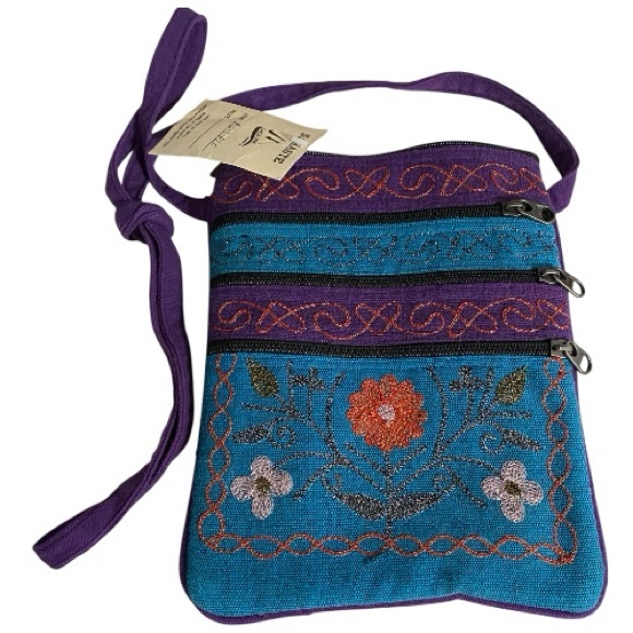 Ganesh Himal | Bags | Nwt Ganesh Himal Crossbody Bag Handmade In Nepal ...